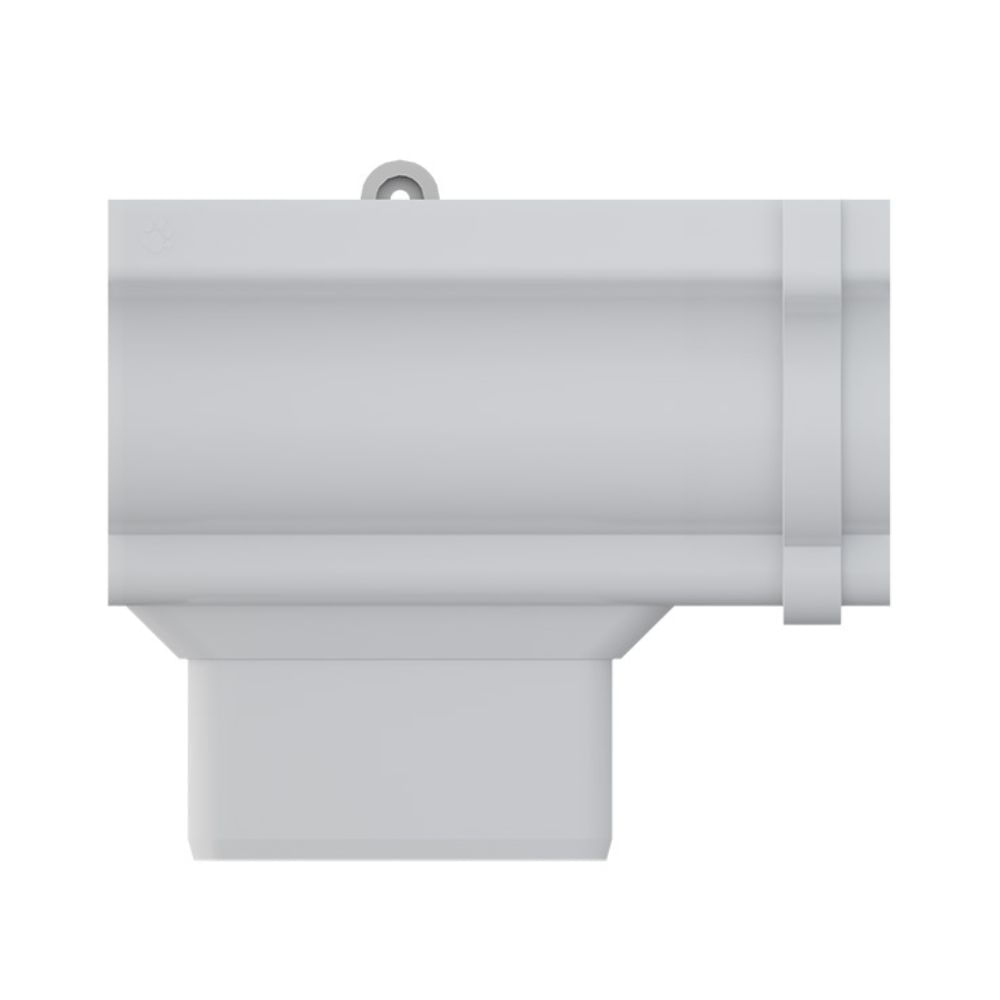 Bocal Retangular Esquerda Aquapluv Style Branco Tigre - Joli