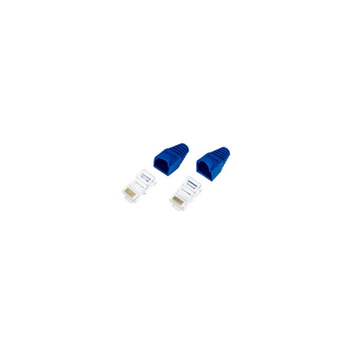 Kit Cabo De Rede Cat.5e 25m Azul Dual Comp - Joli