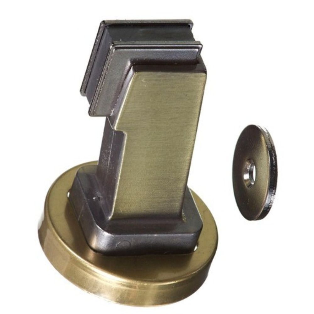 Prendedor De Porta Magnético Latonado Oxidado União Mundial - Joli